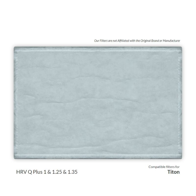 Titon HRV Q Plus 1 & 1.25 & 1.35 Compatible Replacement Filter Set ...