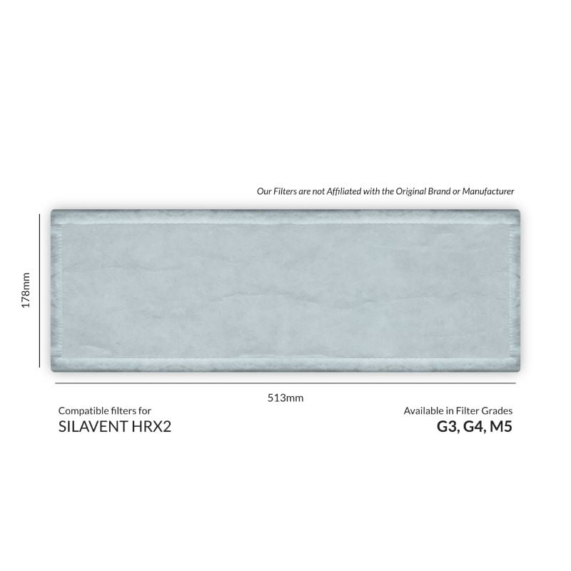 Polypipe SILAVENT HRX2 Compatible Replacement Filter Set - MVHR.shop