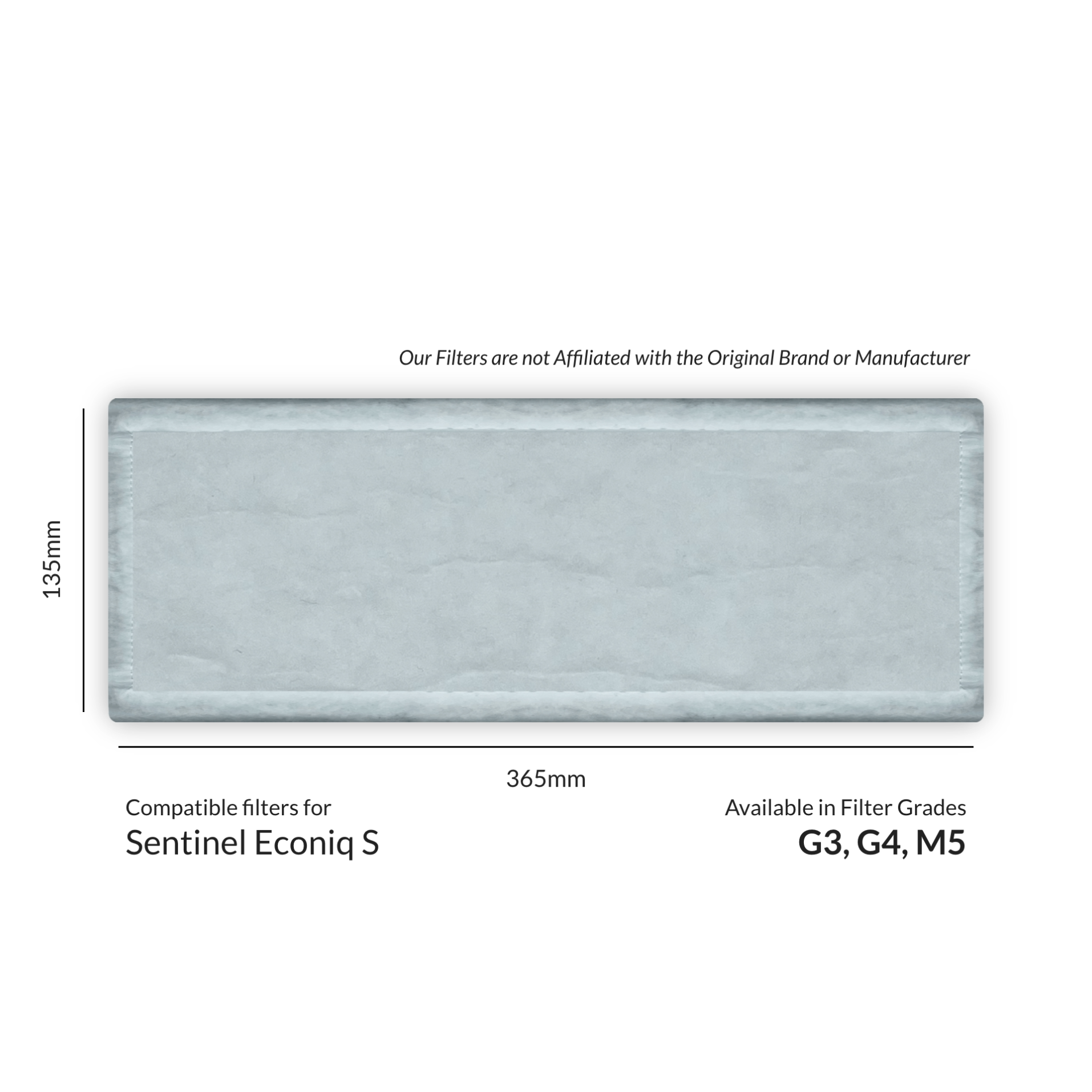 Vent-Axia Sentinel Econiq S Compatible Replacement Filter Set - MVHR.shop